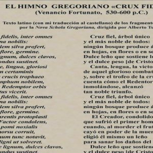 EL HIMNO GREGORIANO "CRUX FIDELIS" - Jesús Morata | Flores de Poetas ...